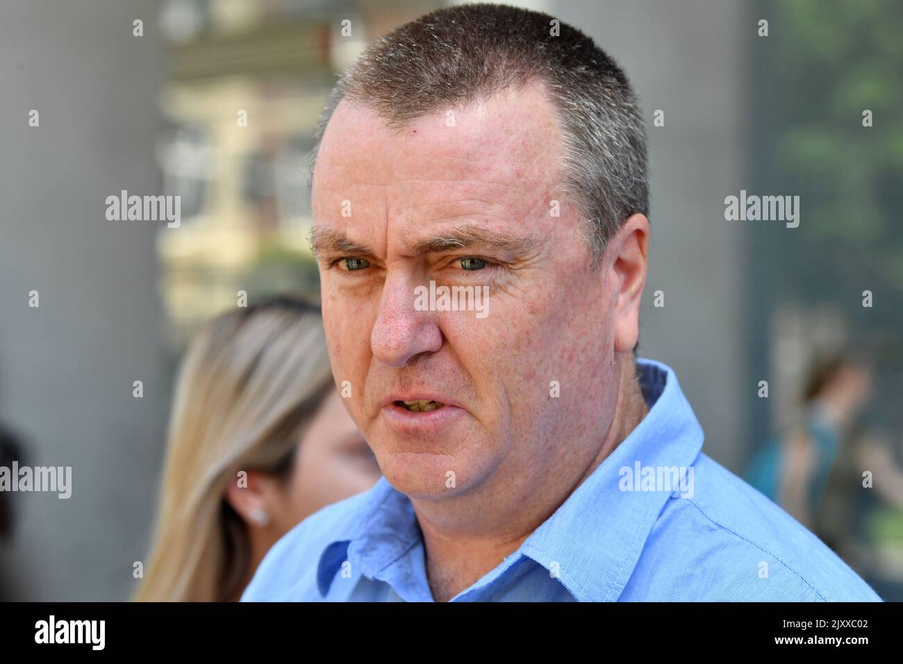 Mark Knowles, Bruder des Mordopfers Patricia Riggs, wird am Mittwoch ...