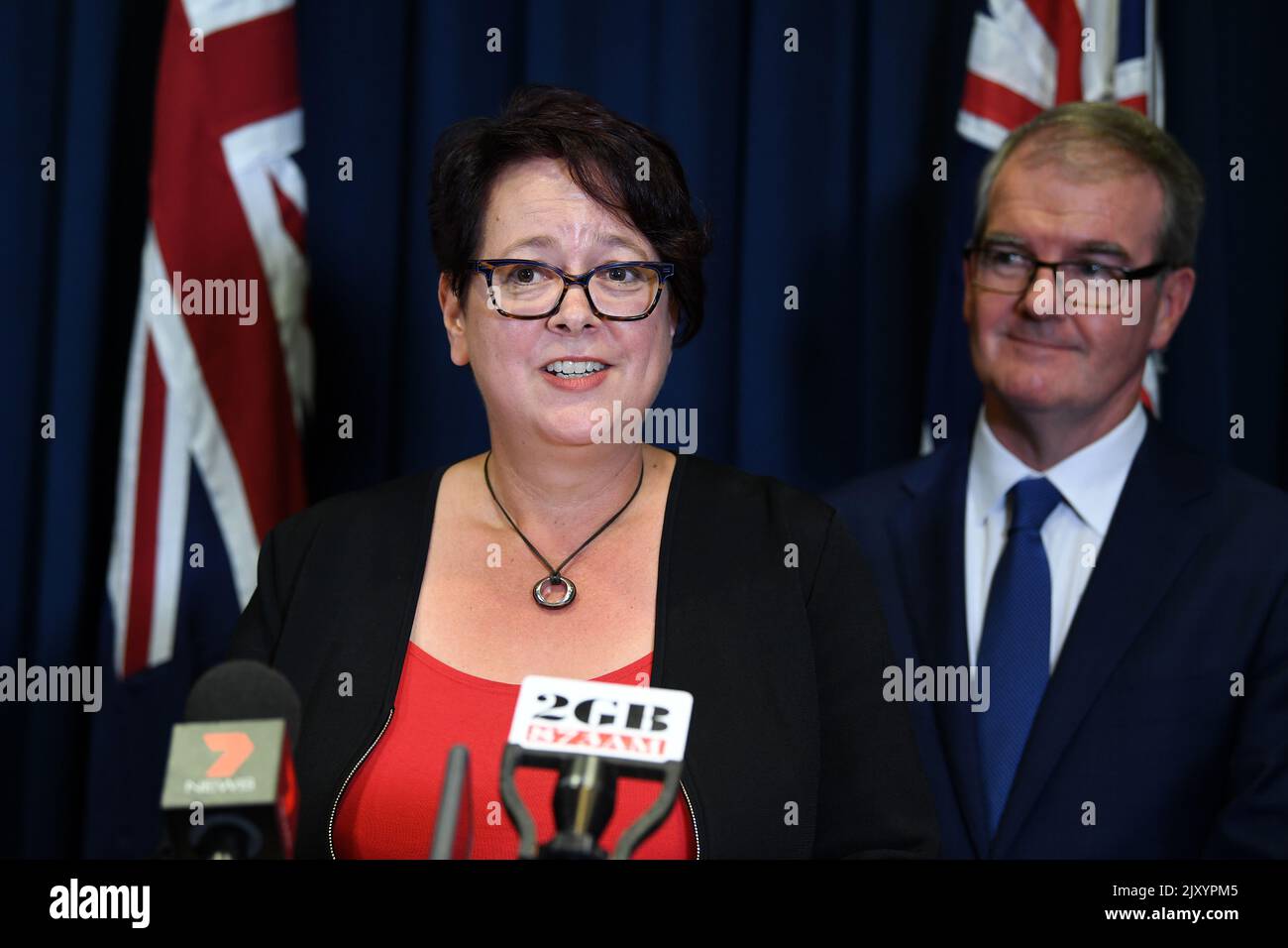 Penny Sharpe, stellvertretender Oppositionsführer der NSW, und Michael ...