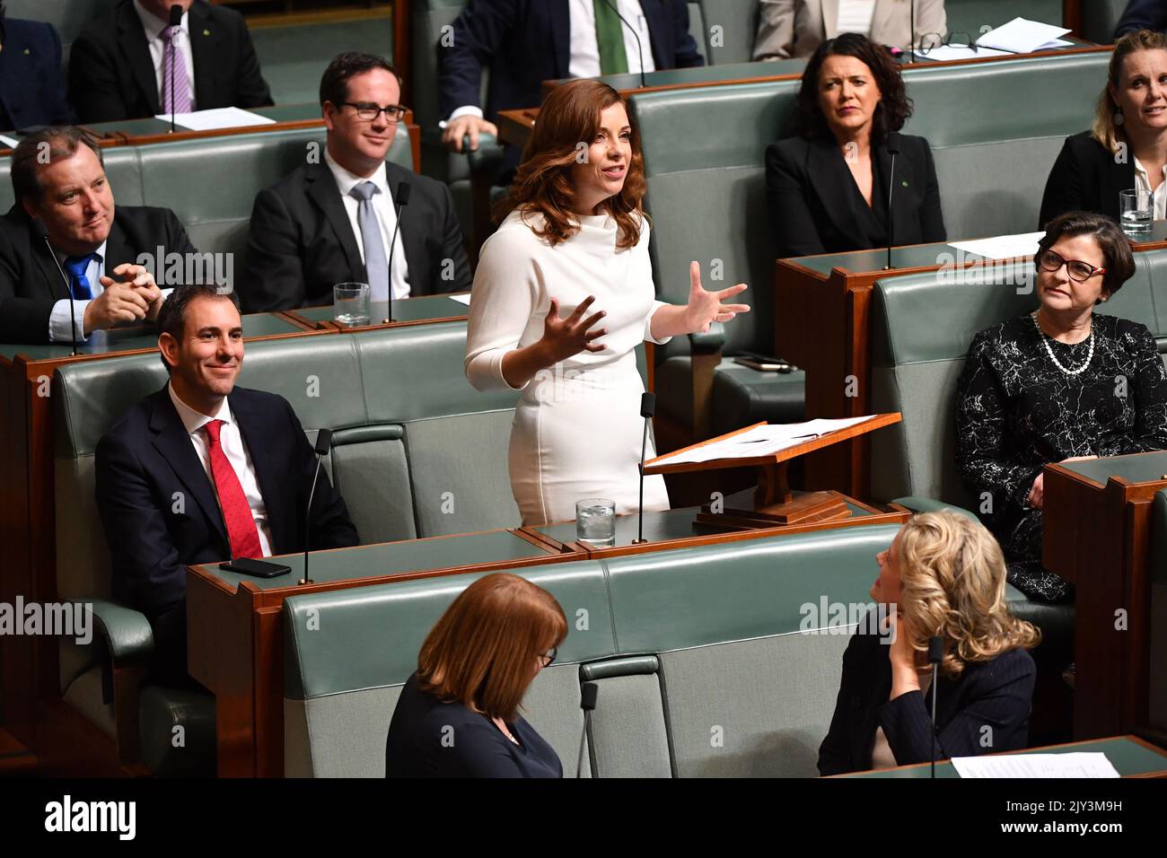 Die Labour-Abgeordnete von Lilley Anika Wells hält am Montag, den 22 ...