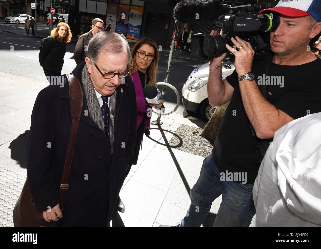 Graeme Curran kommt am Freitag, den 23. August 2019, am Downing Centre ...