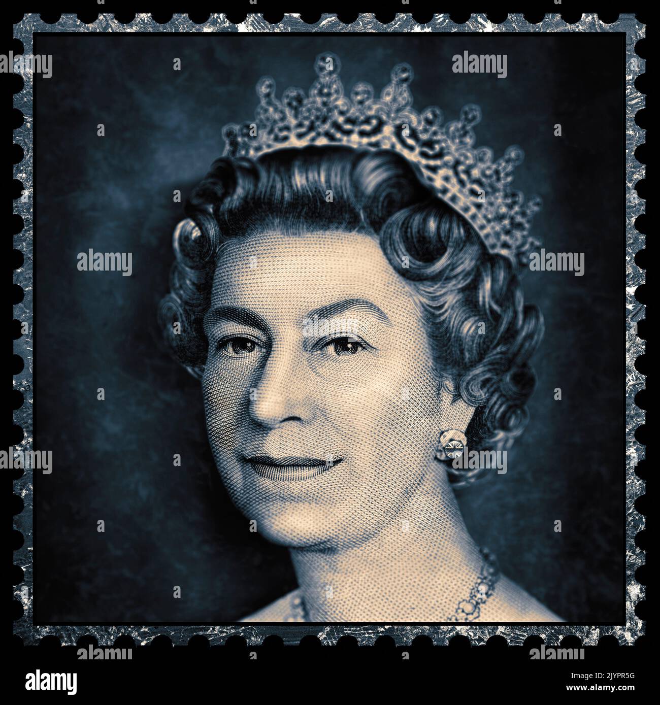 Ihre Majestät die Königin Elizabeth II.. Abbildung Porträt mit ...