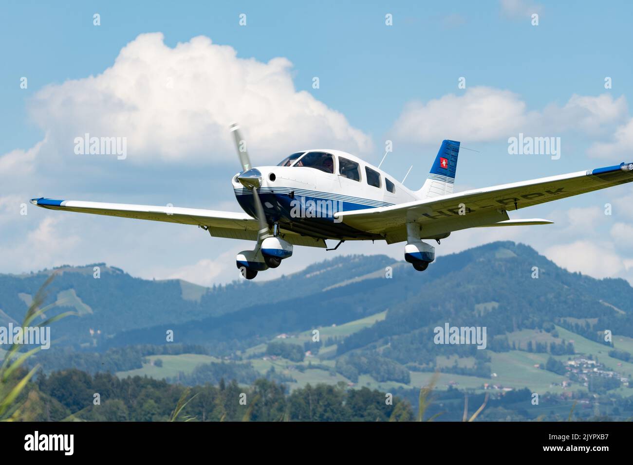 Wangen-Lachen, Schweiz, 31. Juli 2022 Piper PA28-181 das ...