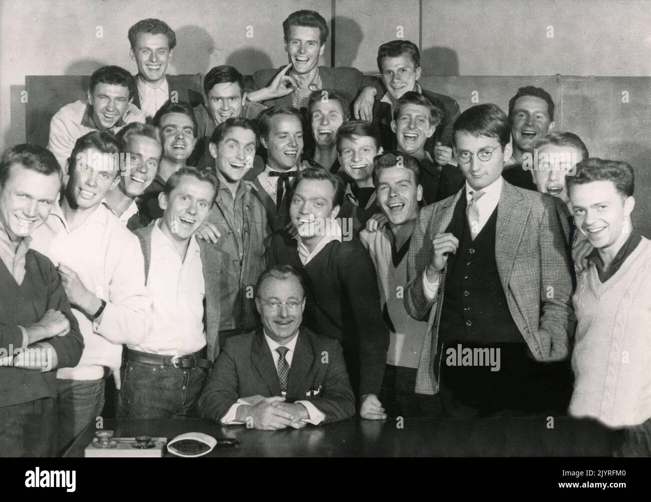 Der deutsche Schauspieler Heinz Ruhmann in dem Film The Crammer (der ...