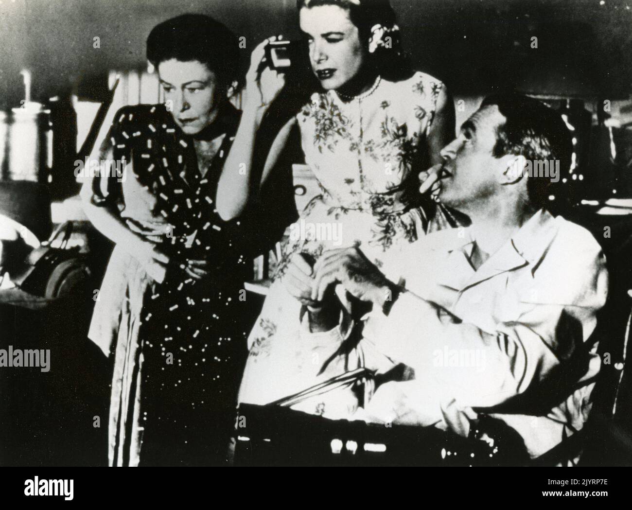 Die Schauspielerinnen Thelma Ritter und Grace Kelly und der ...