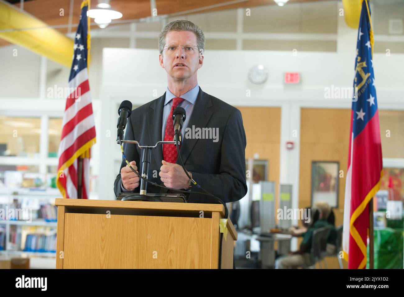 Besuch von Sekretär Shaun Donovan in Atlanta, Georgia, zur Besichtigung ...