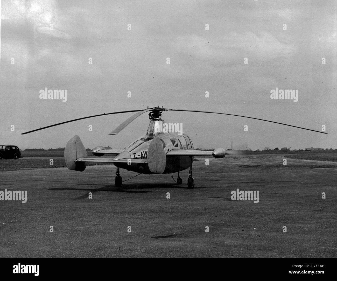 Fairey Gyrodyne Hubschrauber mit 3 Klingen (Alvis Leonides 500 H.P ...