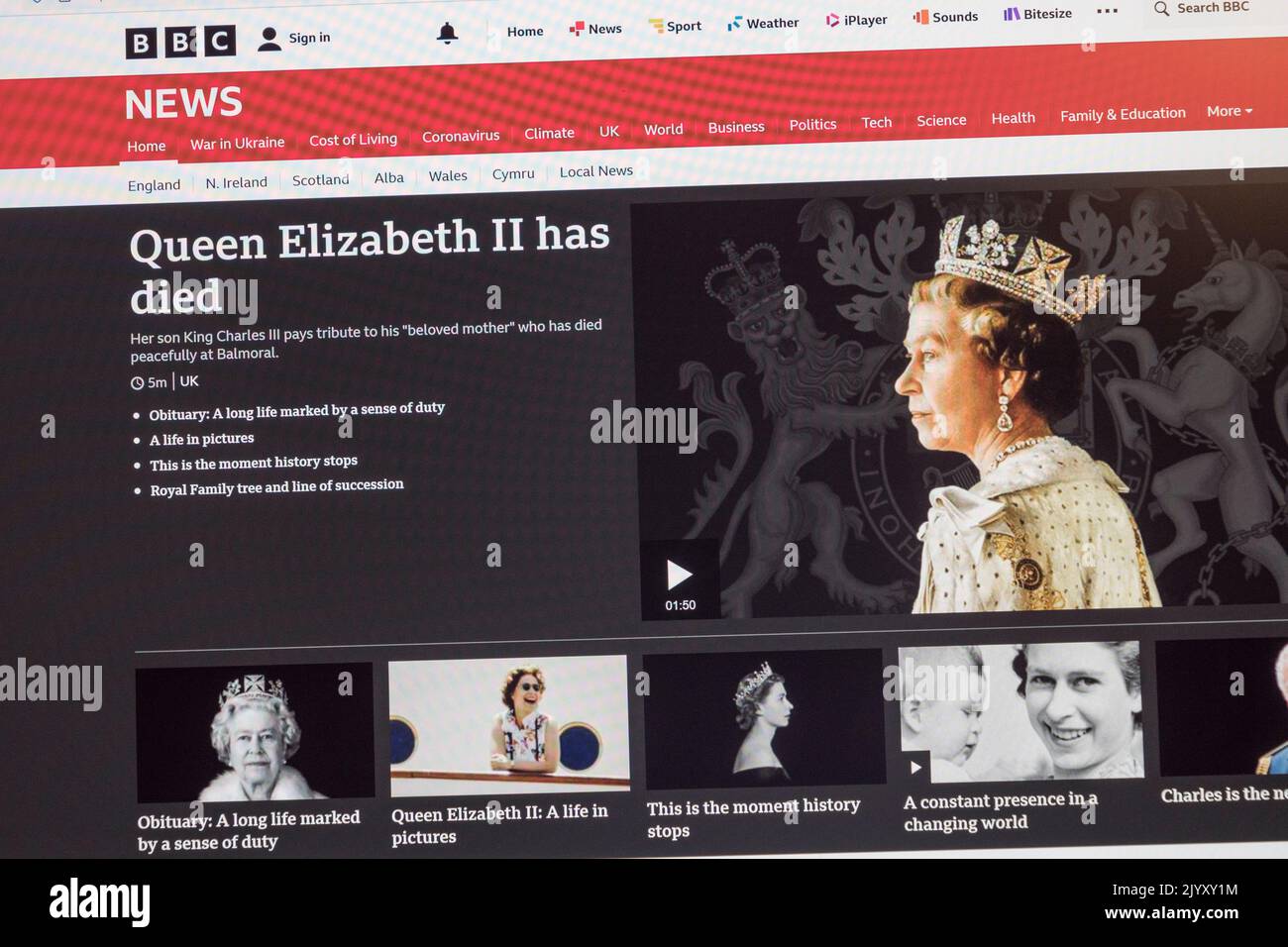 Elisabeth ii tod -Fotos und -Bildmaterial in hoher Auflösung – Alamy