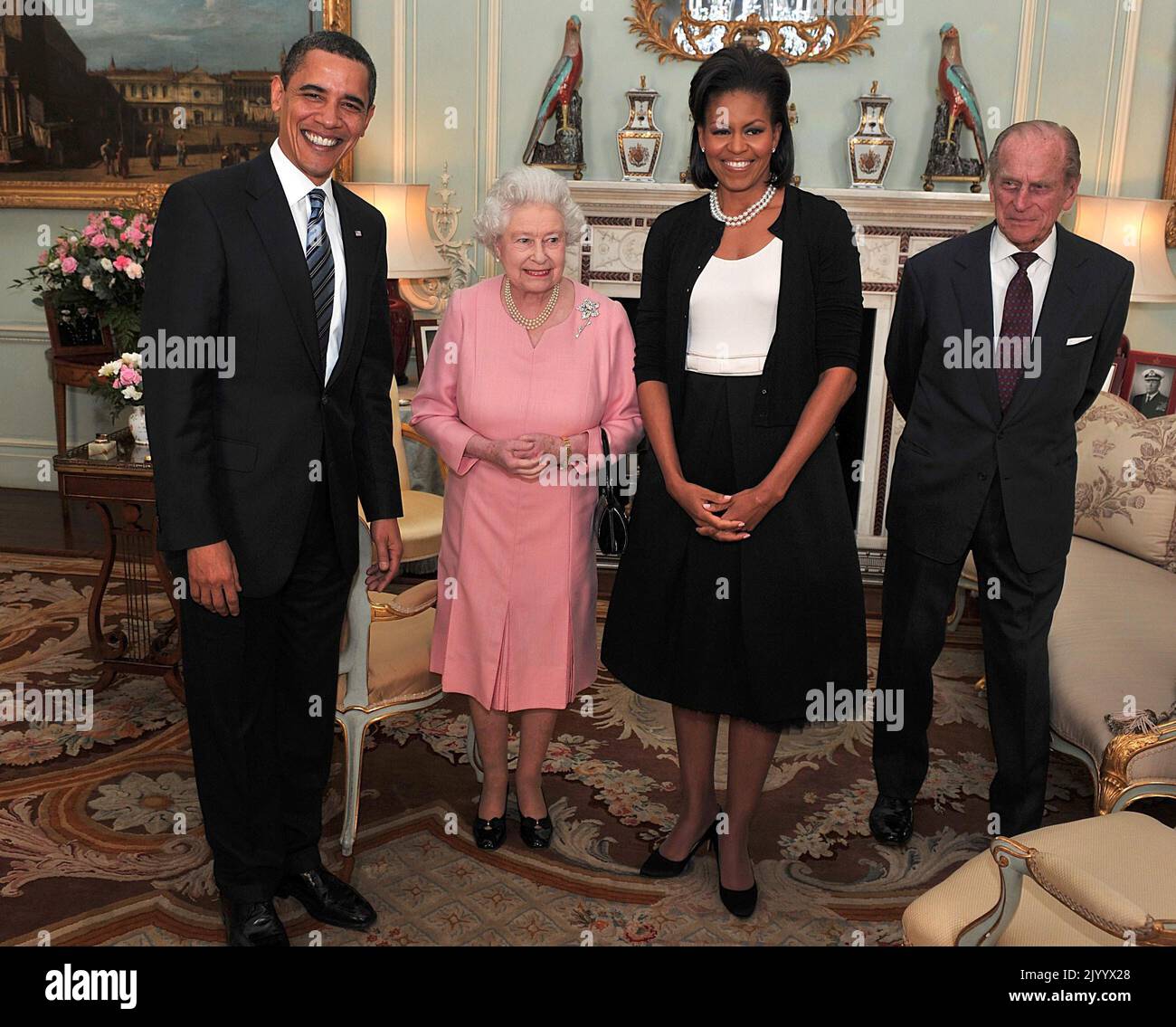 Datei-Foto vom 1/4/2009 von US-Präsident Barack Obama und seiner Frau ...