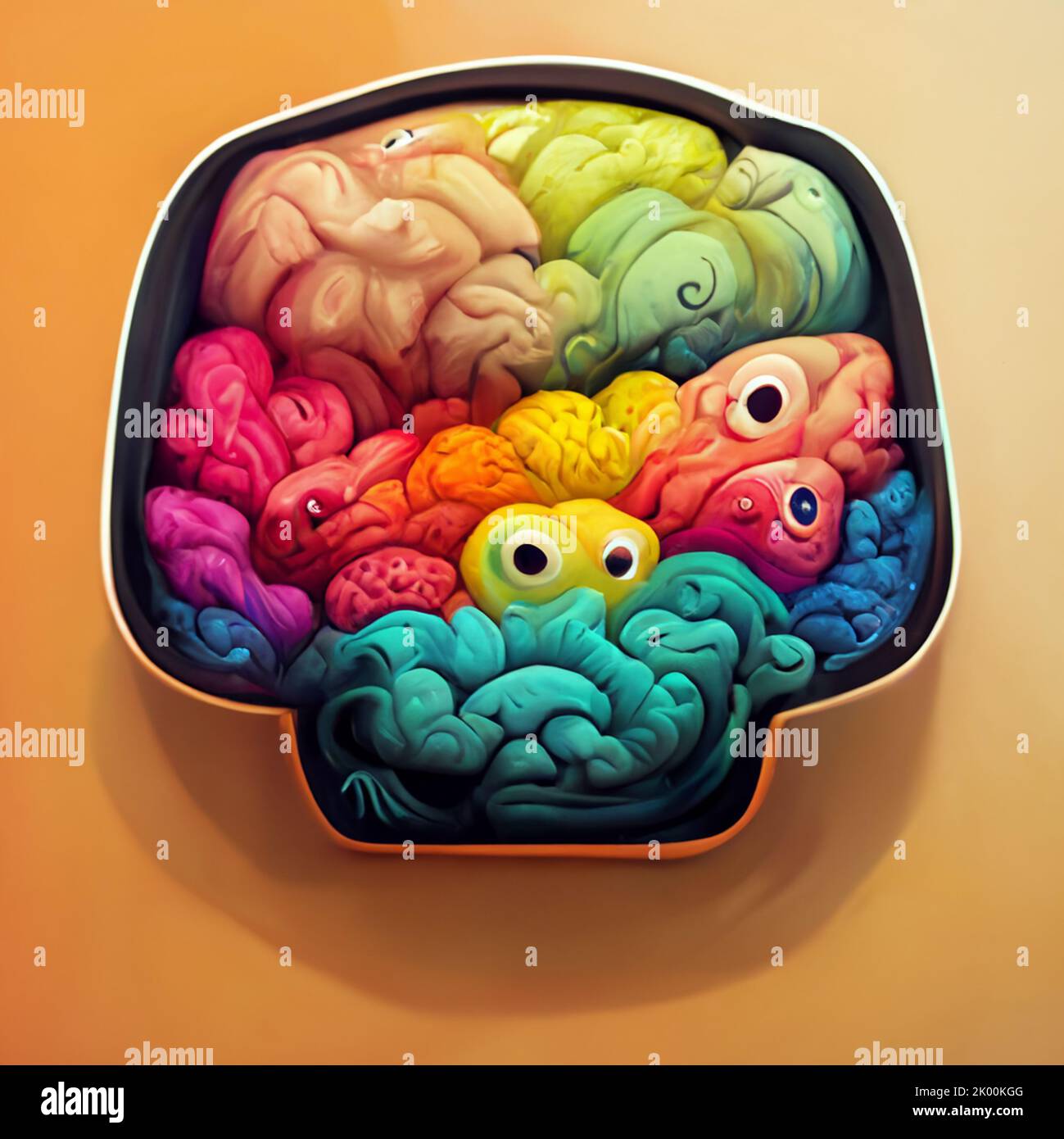 Karikatur des menschlichen gehirns -Fotos und -Bildmaterial in hoher ...