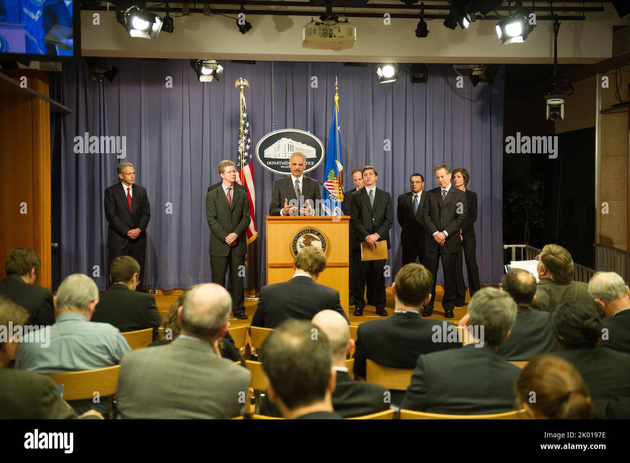 Sekretär Shaun Donovan im Justizministerium, wo er sich mit ...