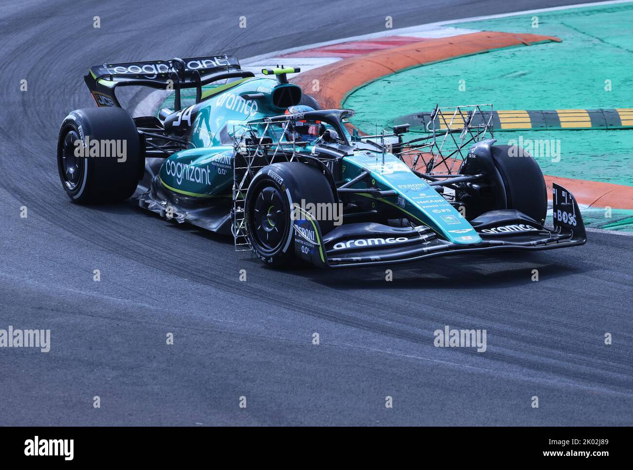 9. September 2022, MONZA, ITALIEN: Aston Martin-Fahrer Nyck De Vries im ...