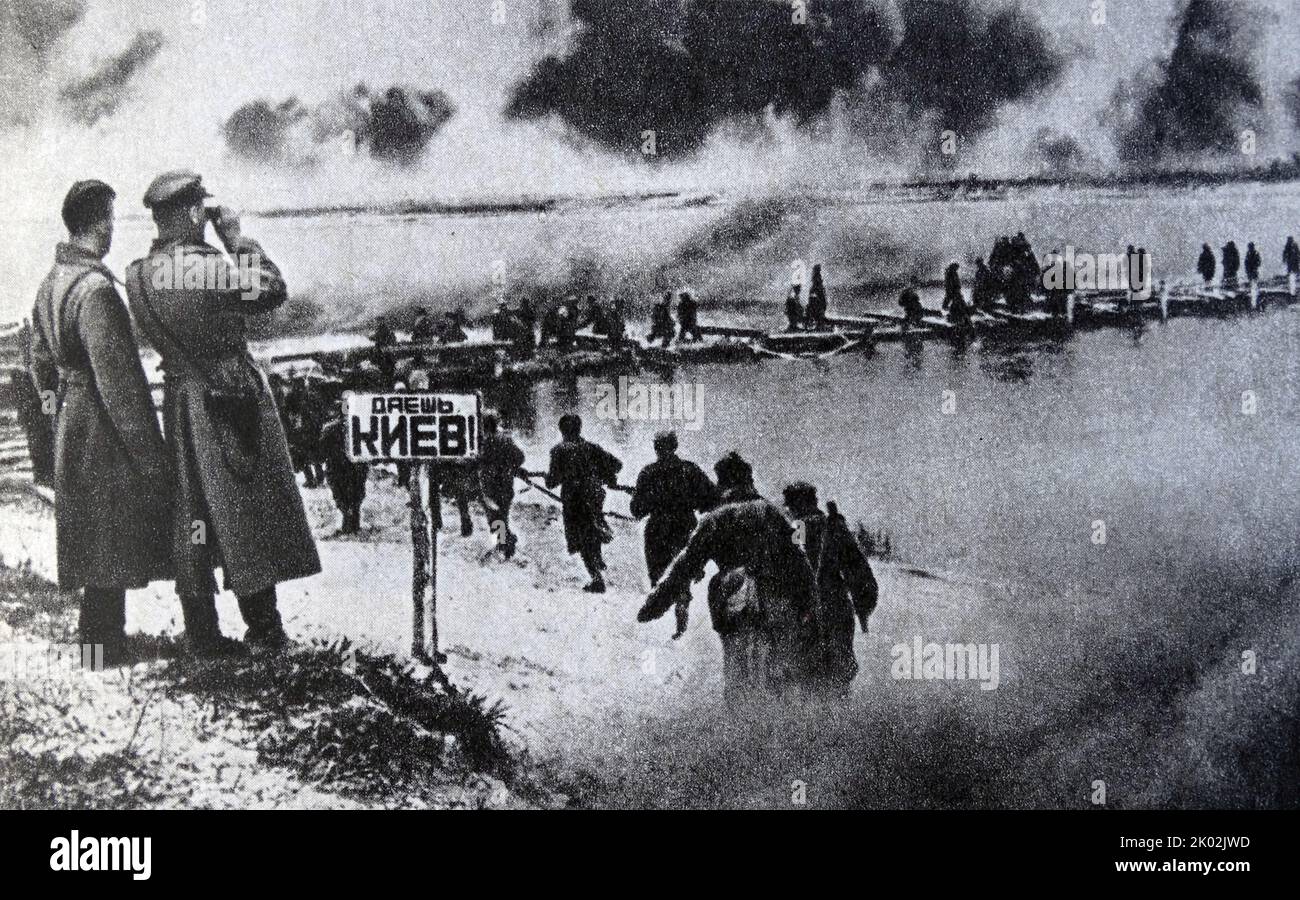 Die Schlacht des Dneprs war eine militärische Kampagne, die 1943 an der Ostfront des Zweiten ...