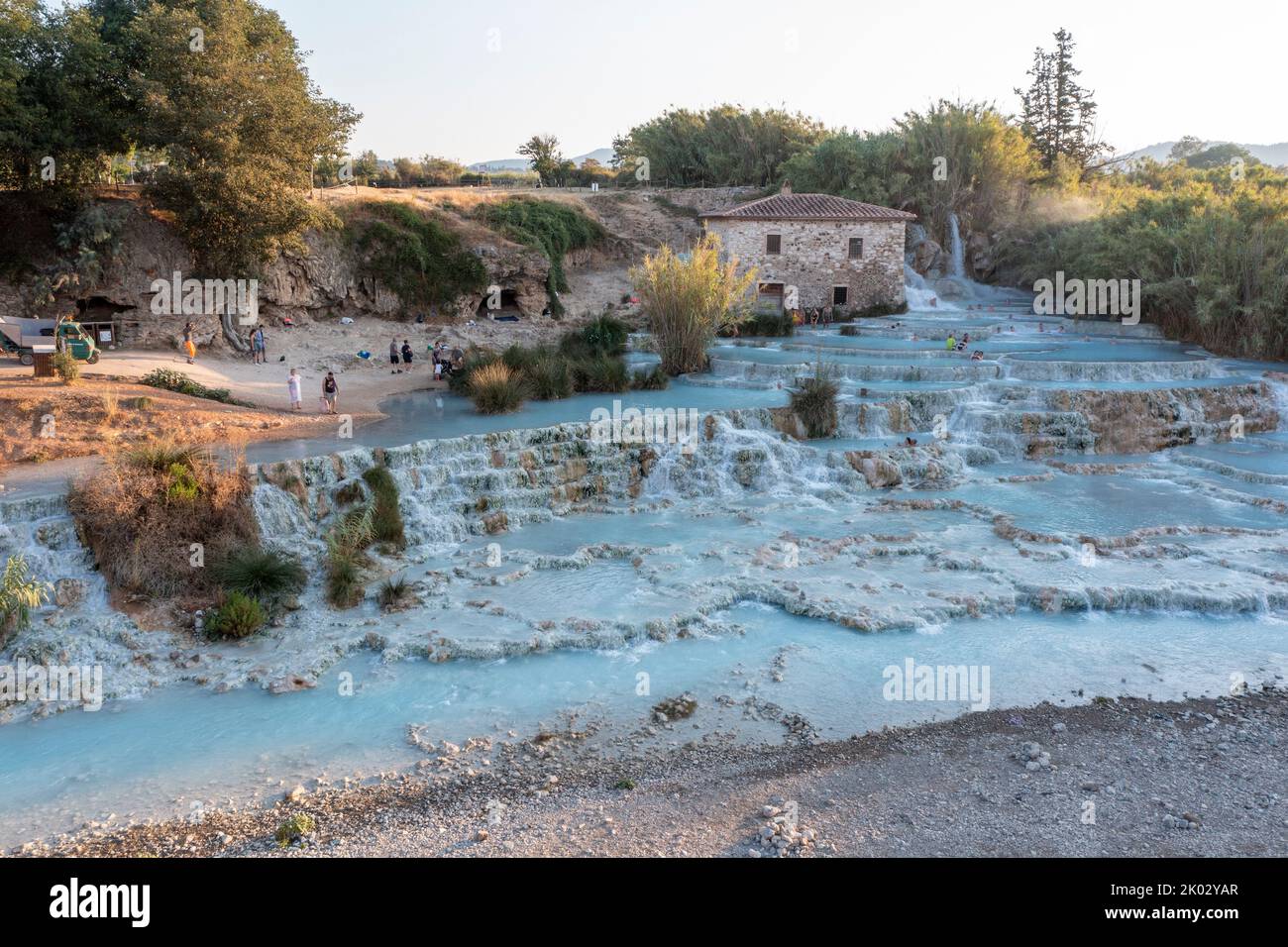 Terme di Saturnia, Cascate del Molino, Wasserfall, Thermalquelle ...
