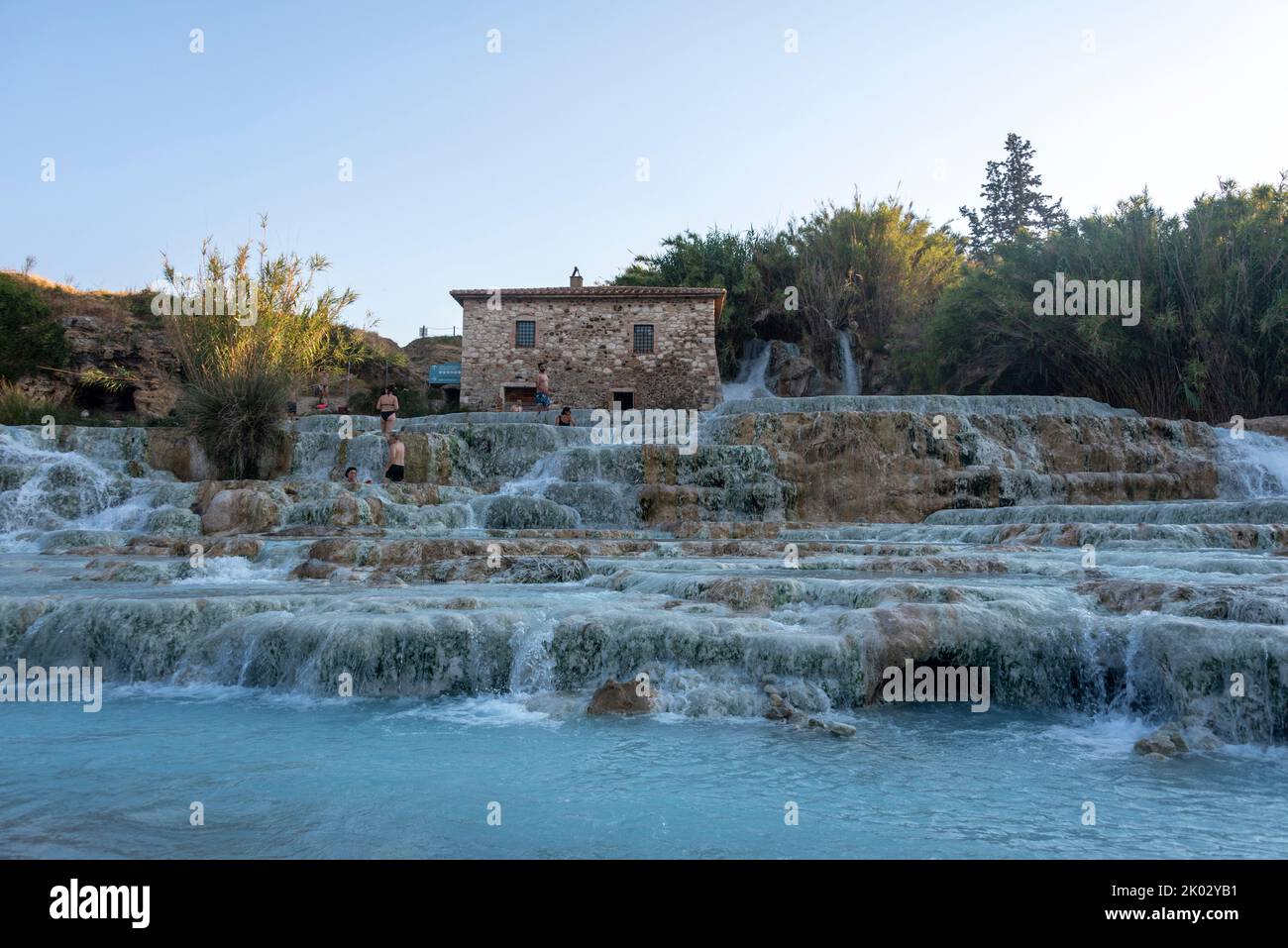 Terme di Saturnia, Cascate del Molino, Wasserfall, Thermalquelle ...