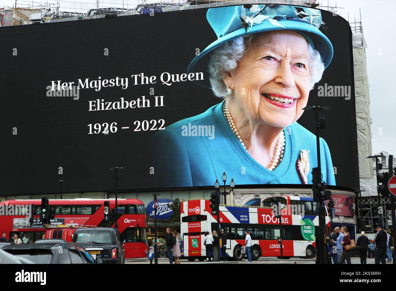 London, Großbritannien. 09. September 2022. Piccadilly Circus ...