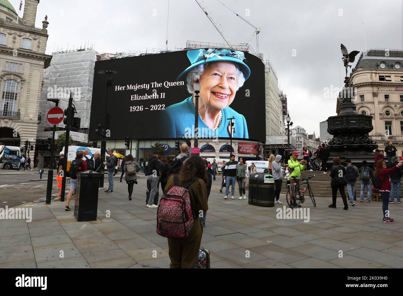 London, Großbritannien. 09. September 2022. Piccadilly Circus ...