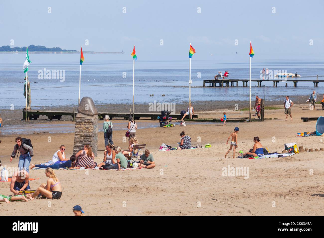 Strand, Nordseebad Dangast, Varel-Dangast, Niedersachsen, Deutschland ...