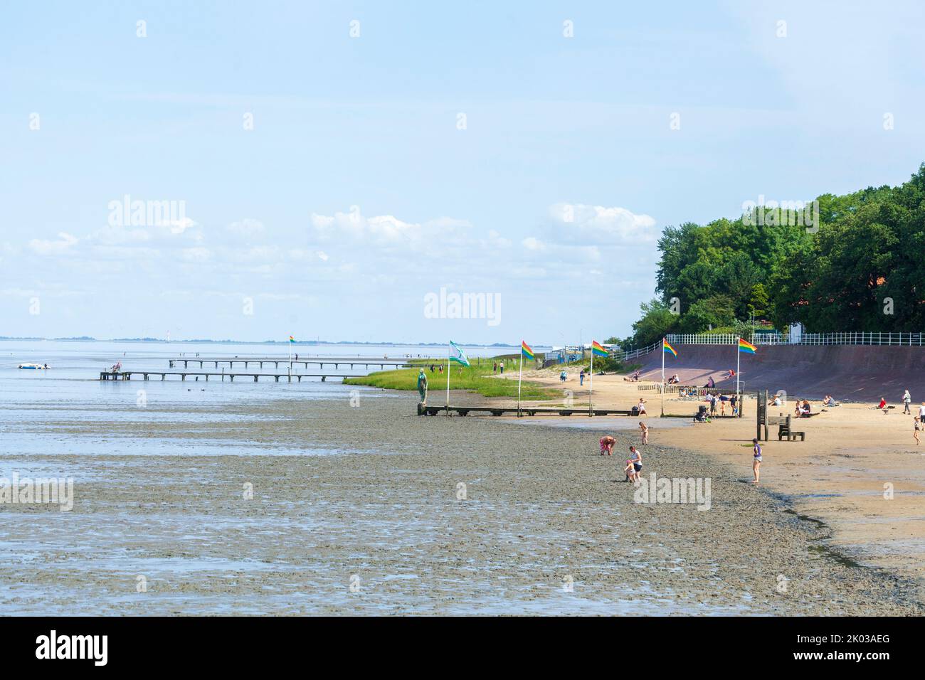Strand, Nordseebad Dangast, Varel-Dangast, Niedersachsen, Deutschland ...