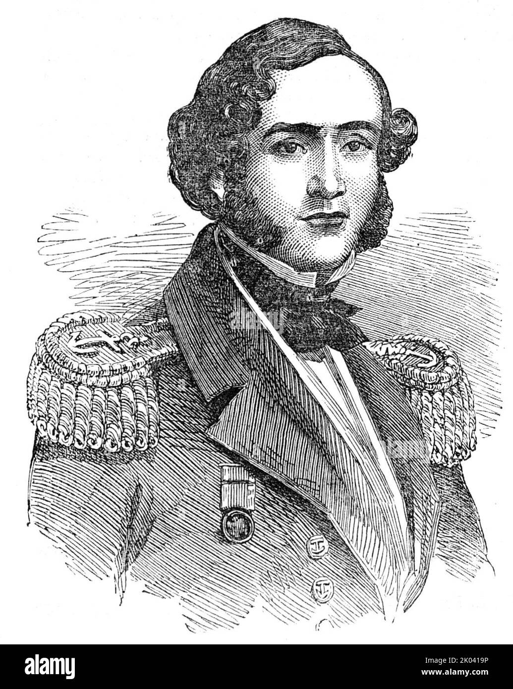 Captain Hall, R.N., F.R.S., 1854. Britischer Marineoffizier, der sich ...
