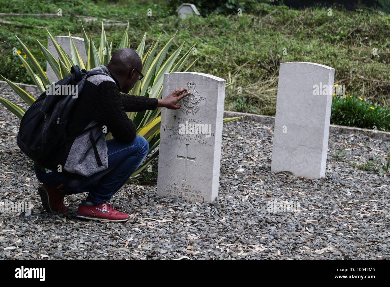 Nakuru, Rift Valley, Kenia. 9. September 2022. Ein Mann betrachtet ...