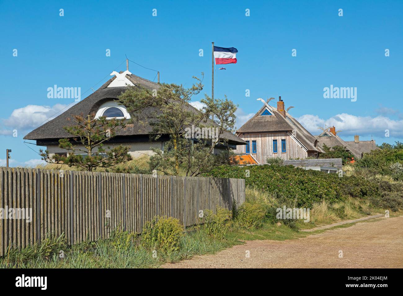 Strohhäuser, Graswarder-Halbinsel, Heiligenhafen, Schleswig-Holstein ...