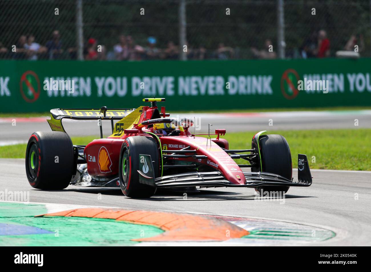 Autodromo Nazionale Monza, Monza, Italien, 09. September 2022, Carlos Sainz (SPA) Ferrari F1-75 ...