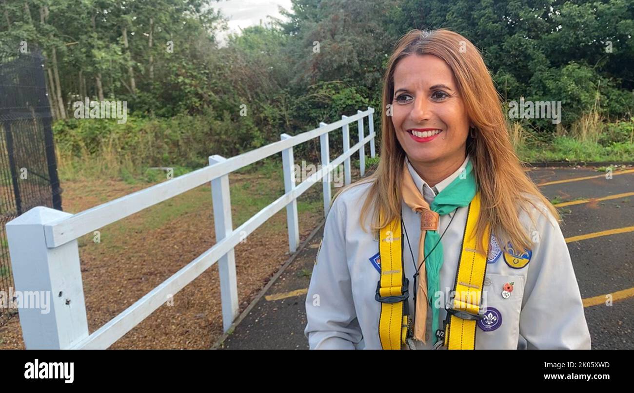 Lyndsey Nassim, Scout Leader, 47, am Freitag im Fairlop Waters ...