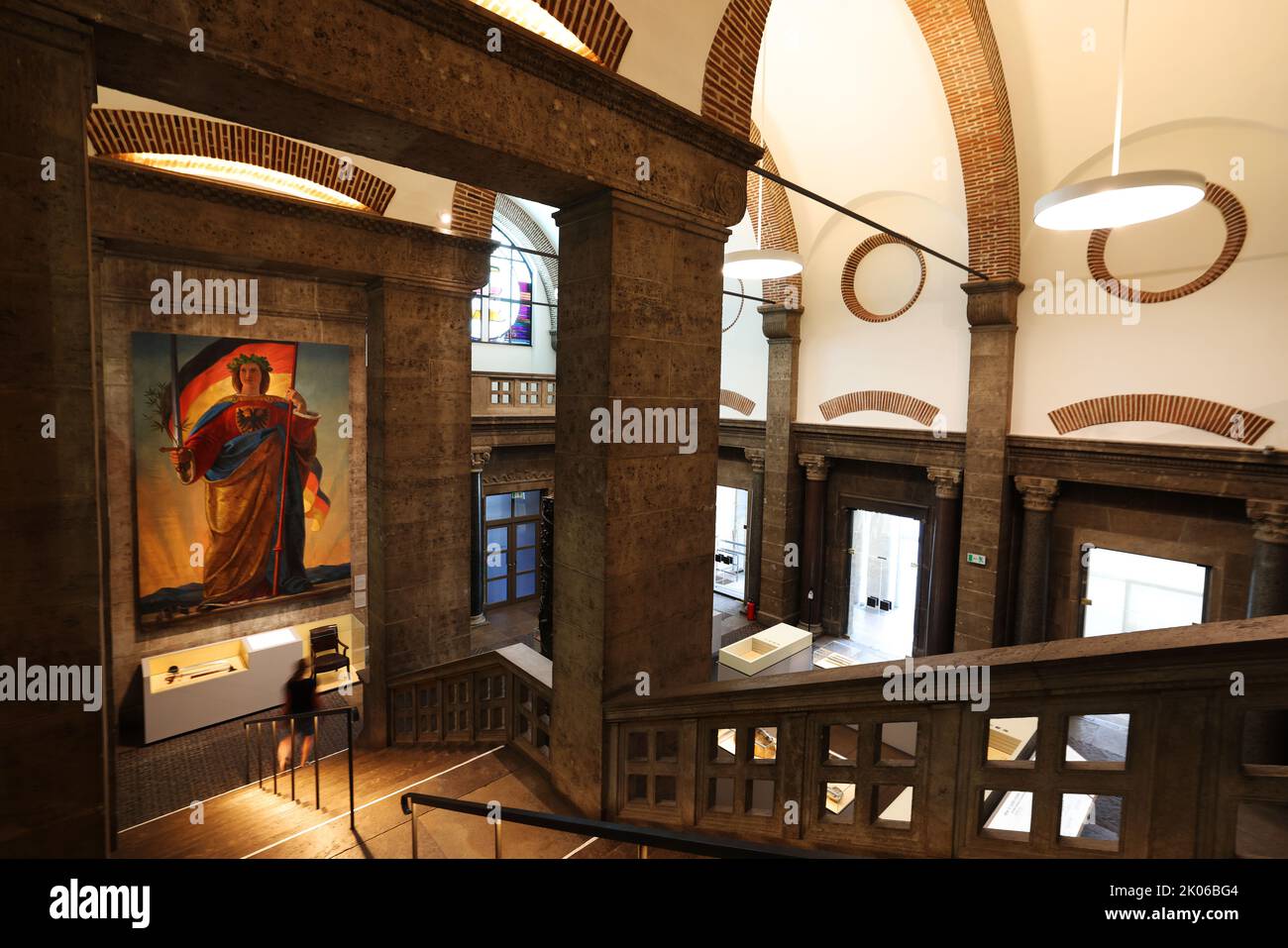 Nürnberg, Nürnberg Museum, Kunst, Gewölbe, Germanisches Nationalmuseum oder Deutsches Museum in ...