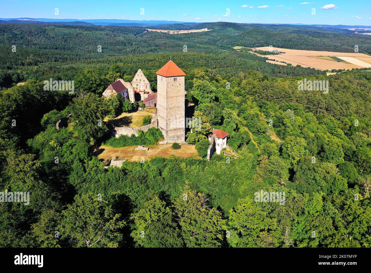 Ruine der Lichtenburg in Ostheim vor der Roehn. Rhoen-Grabfeld ...
