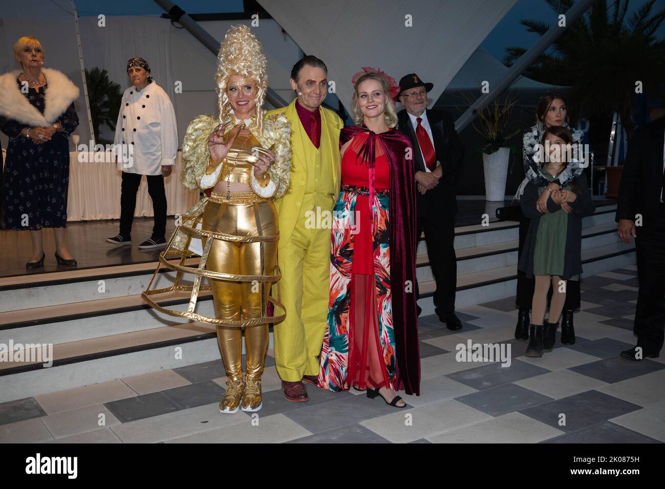 Eva Habermann, Wolfgang Bahro und Jenny Löffler bei der Fotoprobe zum ...