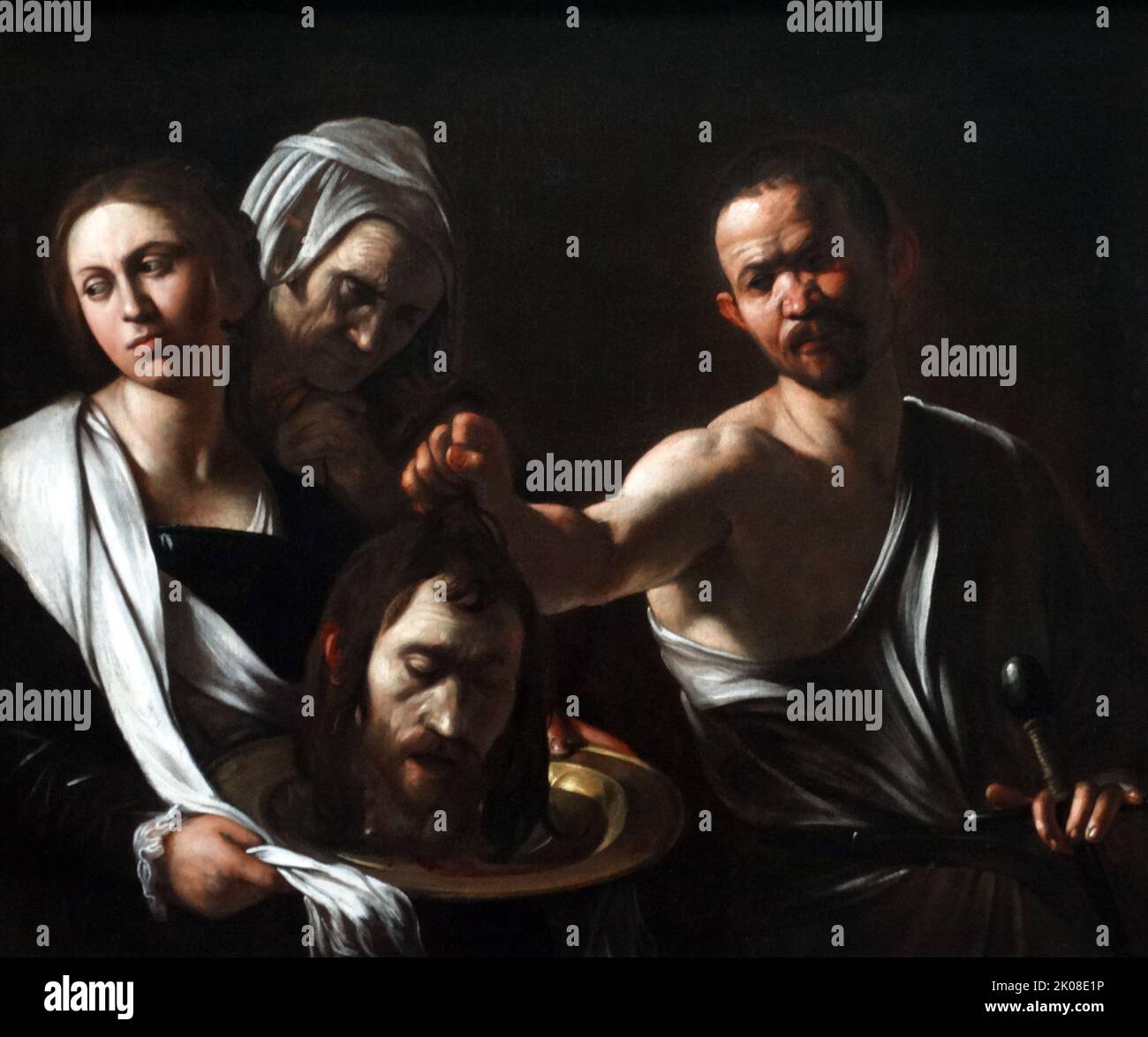 Caravaggio (1571-1610) Gemälde mit dem Titel: Salome mit dem Haupt von ...