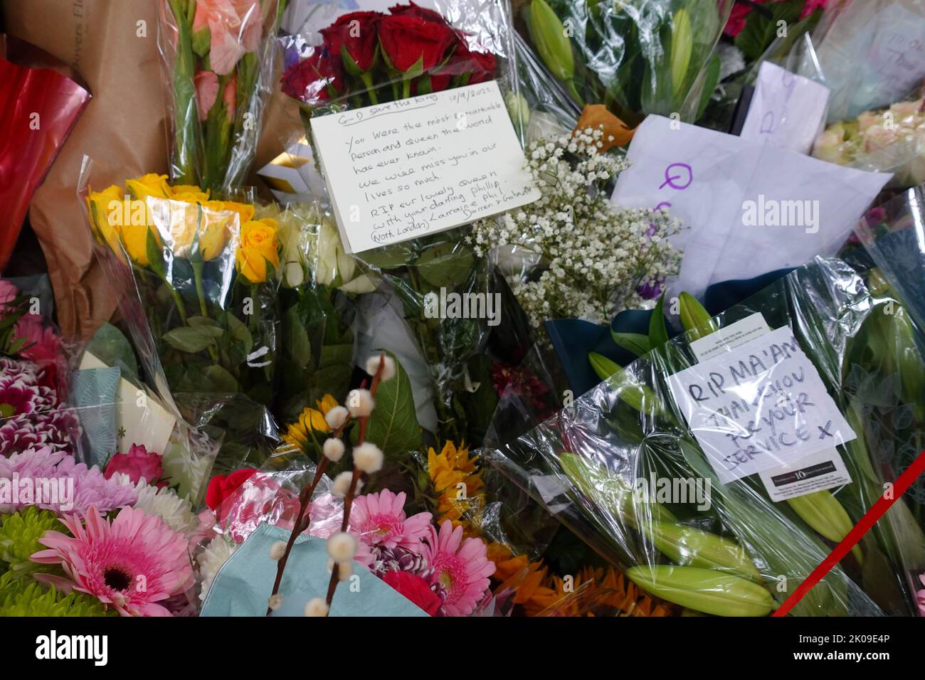 10.. September 2002 - Tausende strömen über den Green Park zum ...