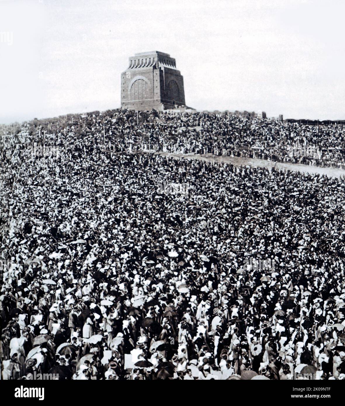 Einweihung des Voortrekker Memorial in Pretoria in Südafrika. Das ...