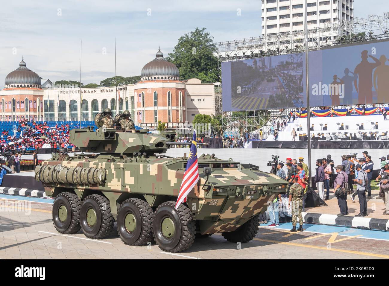 Der gepanzerte Militärpanzer der malaysischen Armee AV-8 Gempita oder ...
