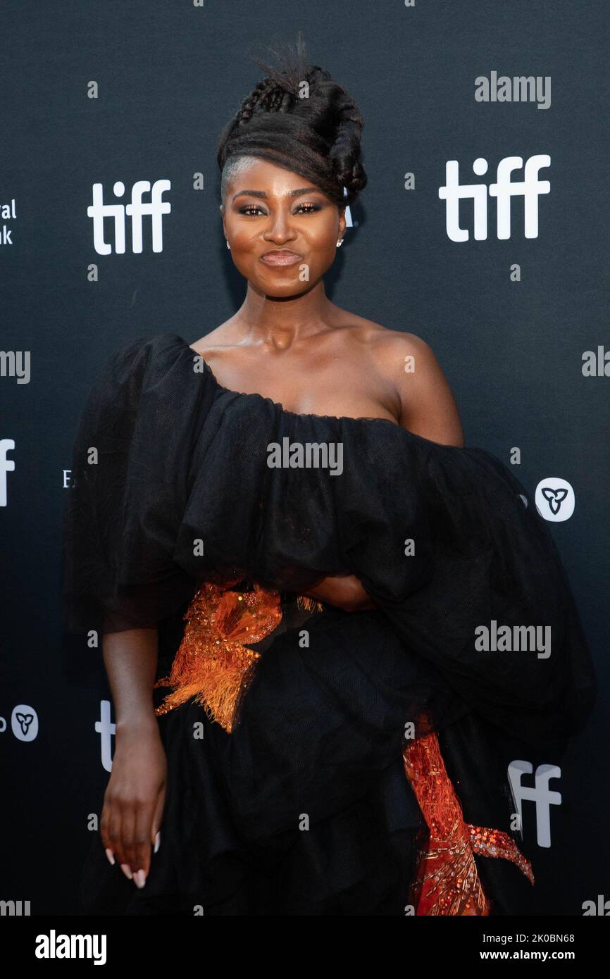 Jayme Lawson nimmt an der Premiere von „The Woman King“ in der Roy ...