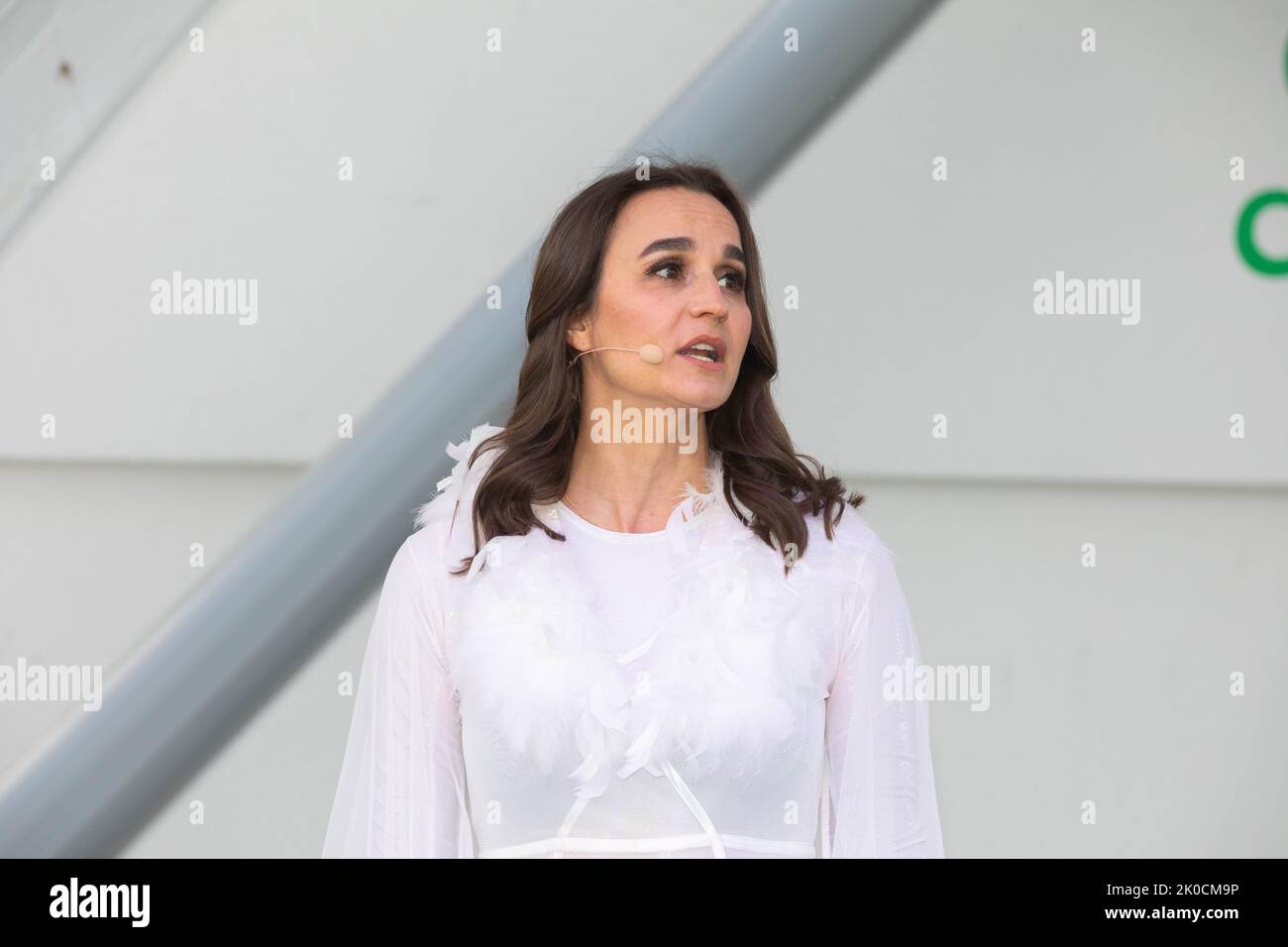 Maya Forster bei der Fotoprobe zum Theaterstück 'Jedermann' auf der ...
