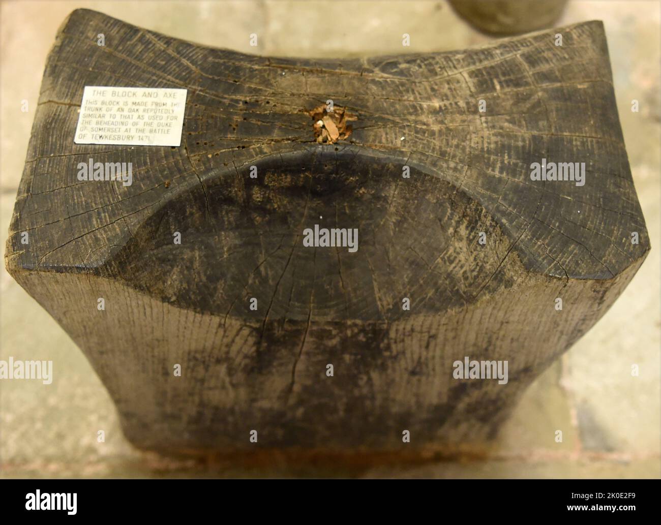 Ein englischer öffentlicher Hinrichtungsblock aus dem 15.. Jahrhundert ...