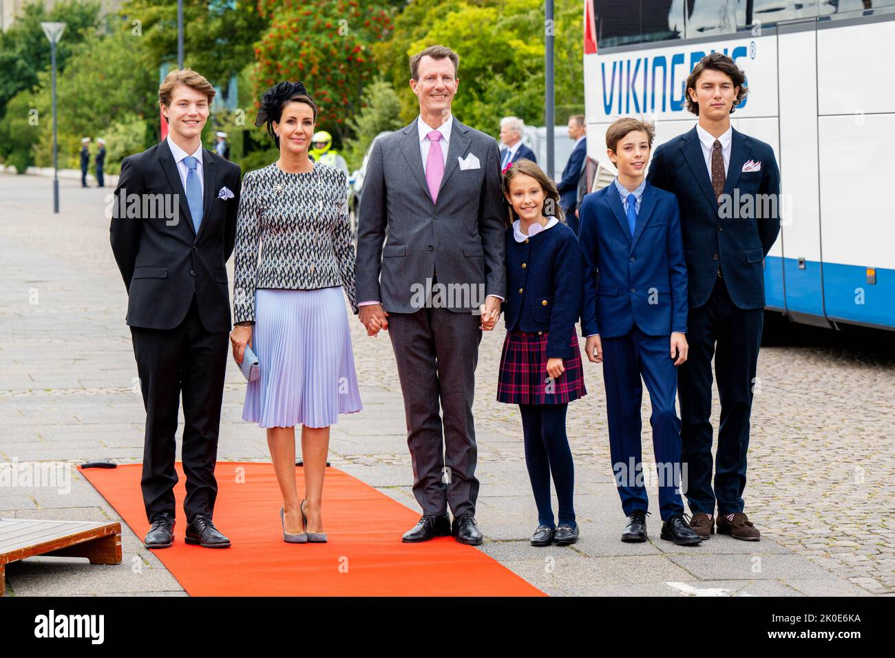 Prinz Joachim und Prinzessin Marie mit Prinz Nikolai, Prinz Felix ...