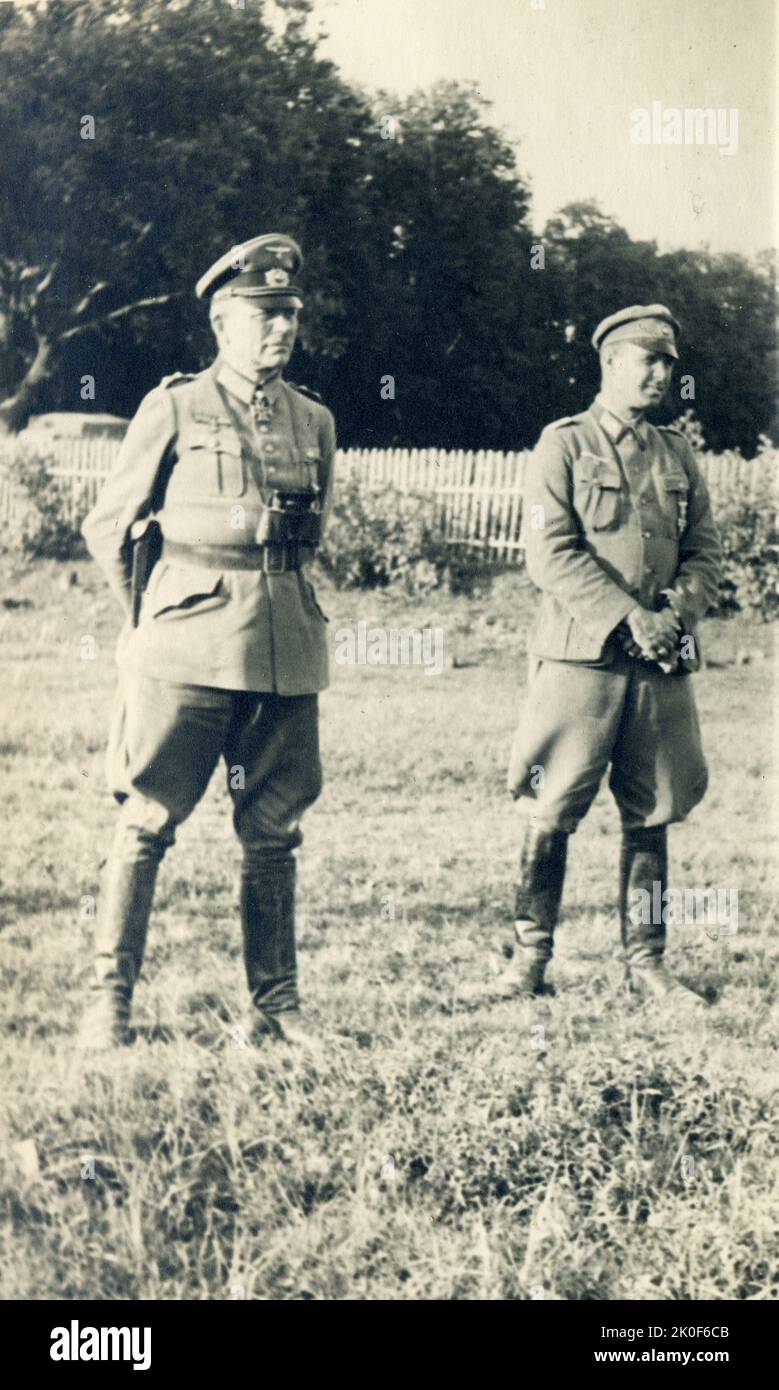 WW2 general der Panzertruppe Leo Freiherr Geyr von Schweppenburg Ost ...