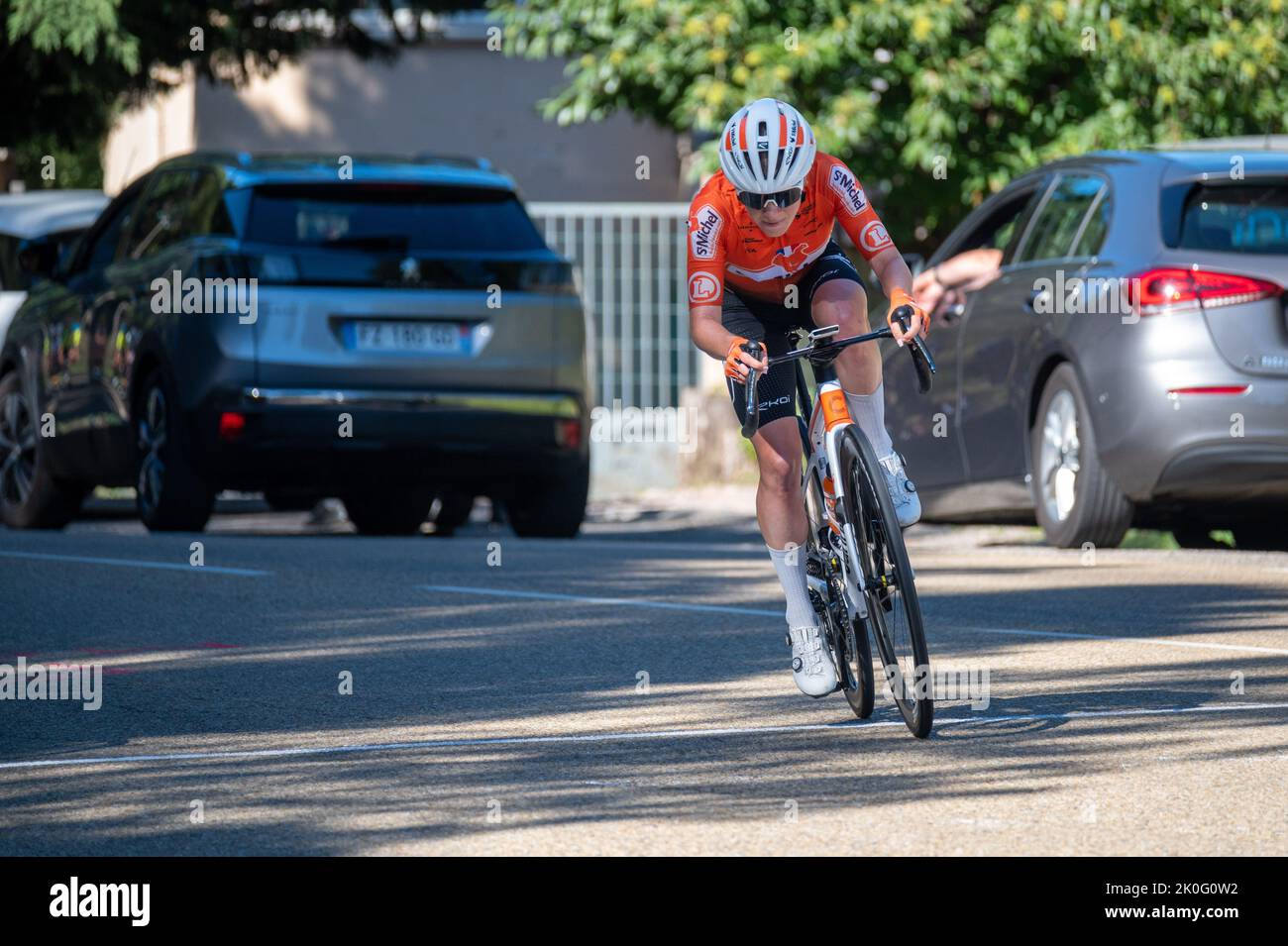 Coralie DEMAY während der TCFIA 2022, Tour Cycliste Feminin ...