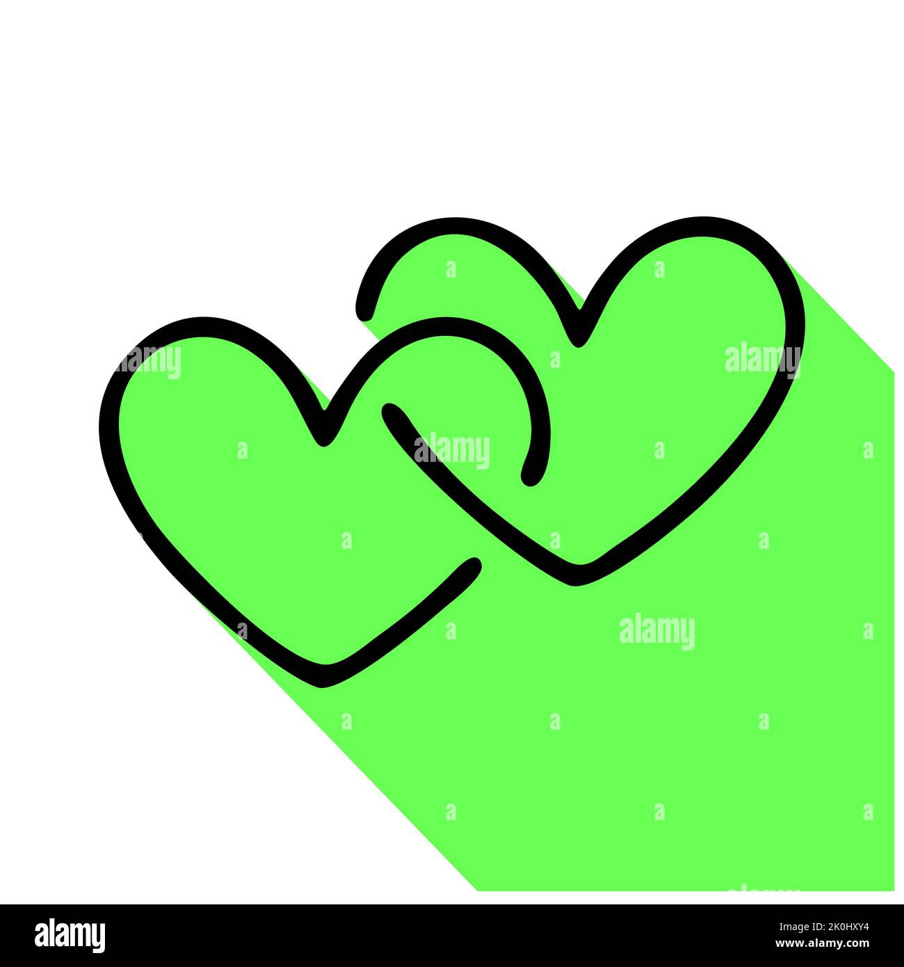 Herz liebe logo liniendesign -Fotos und -Bildmaterial in hoher ...