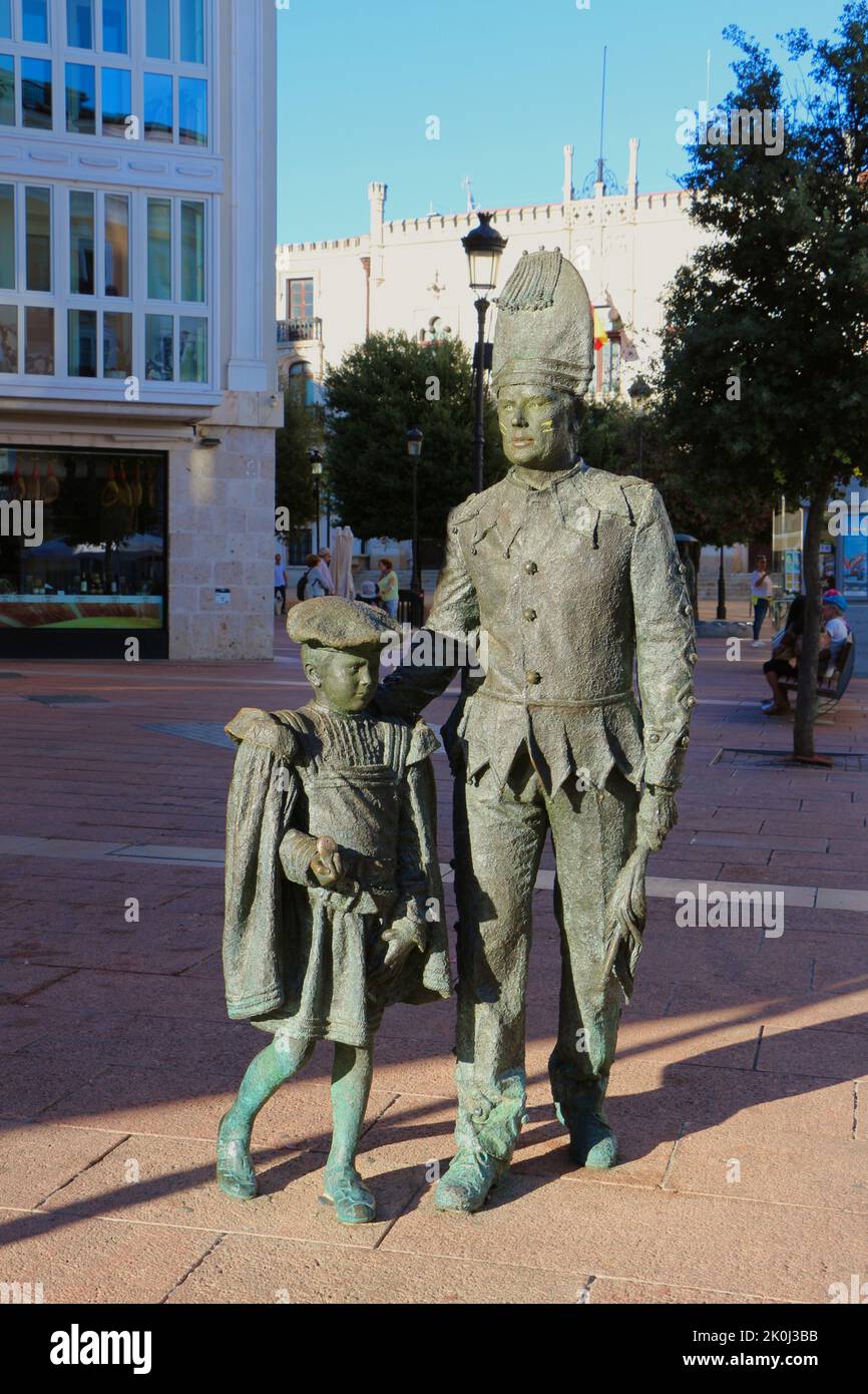 Bronzeskulptur der traditionellen Tänzer von Tetenin und Danzante von ...