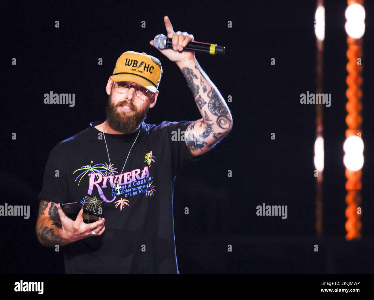 Calgary, Kanada. 11. September 2022. Andrew Hyatt nimmt den Rising Star ...