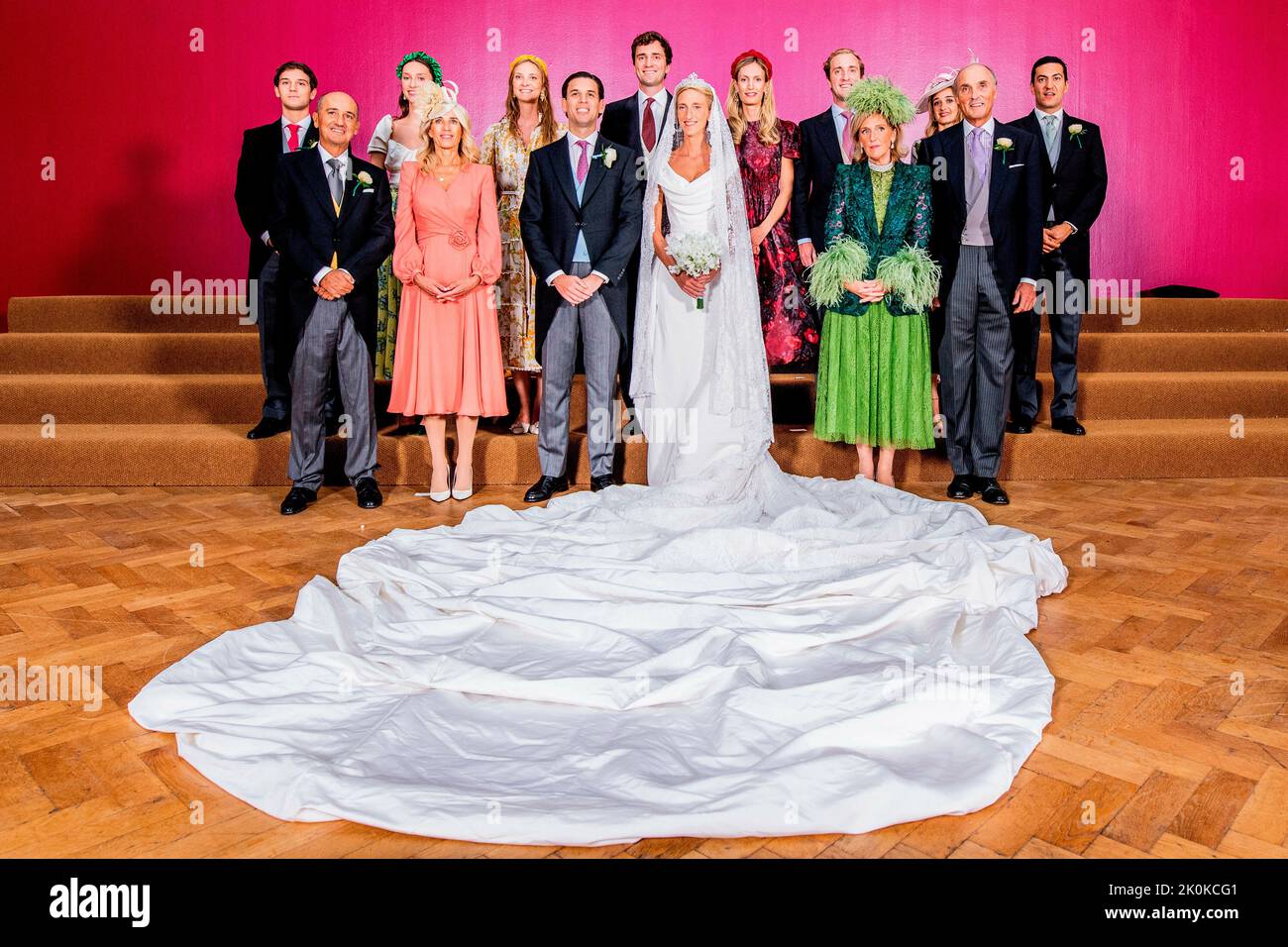 Offizielles foto in Brussel, am 10. September 2022, von der Hochzeit ...