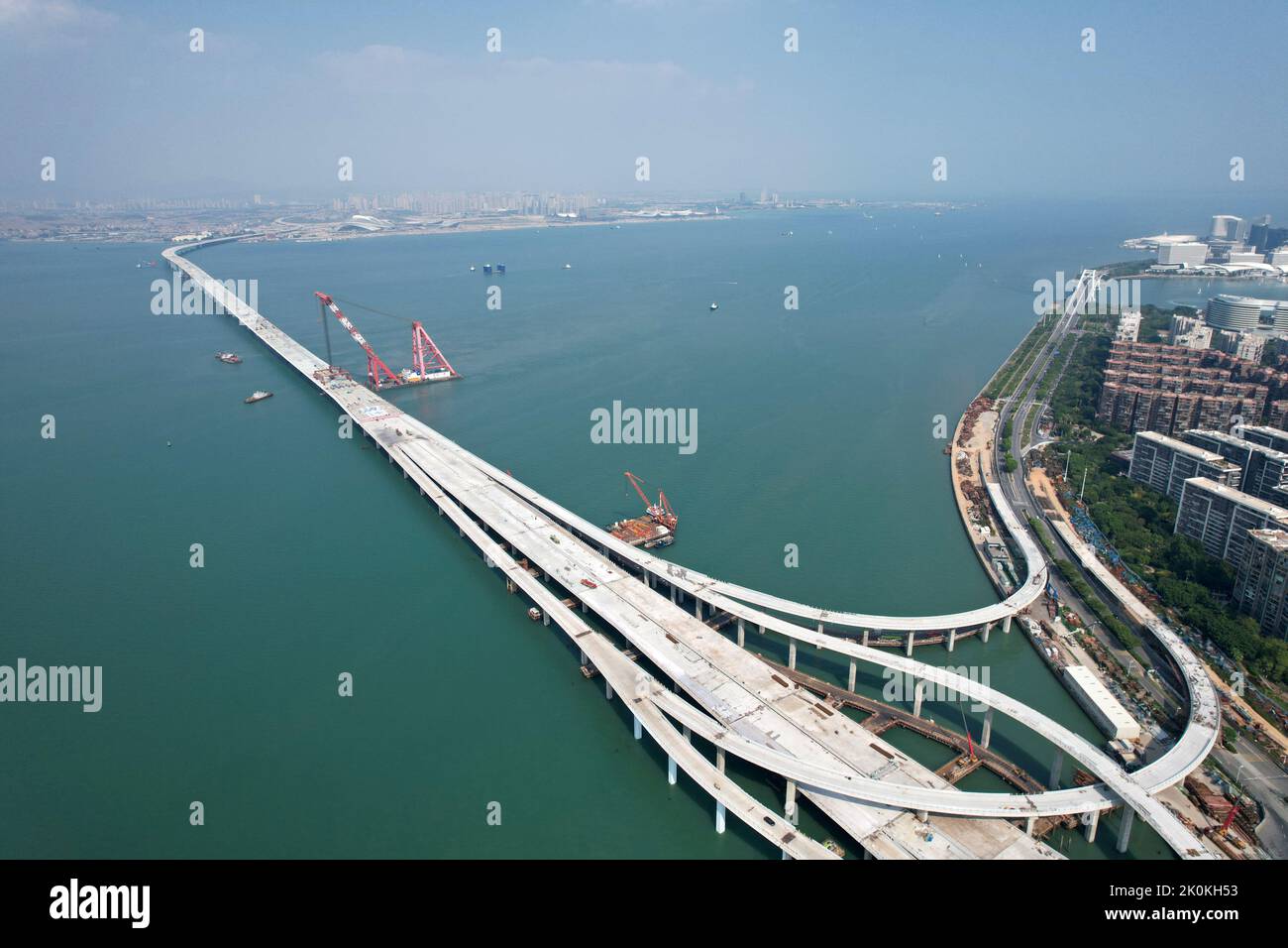 Xiamen. 12. September 2022. Luftaufnahme vom 12. September 2022 zeigt ...