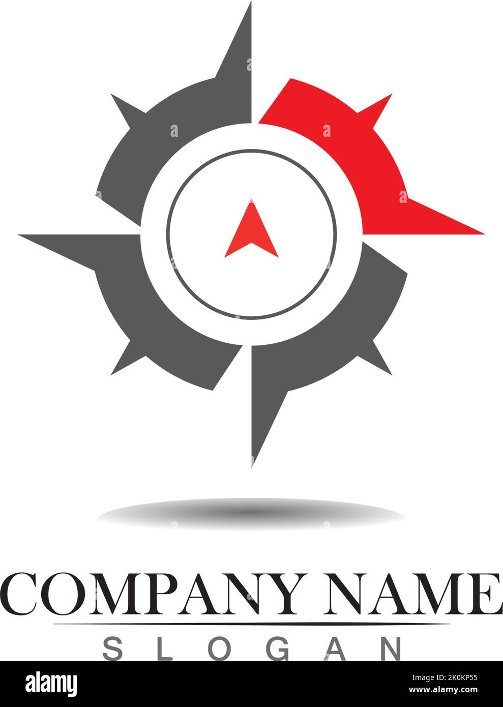 Vektor-Kompass Zeichen und Symbole logo Stock-Vektorgrafik - Alamy