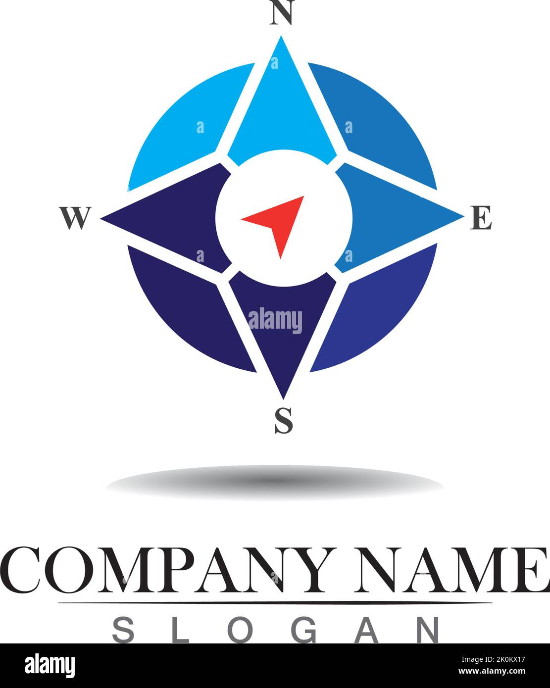 Vektor-Kompass Zeichen und Symbole logo Stock-Vektorgrafik - Alamy