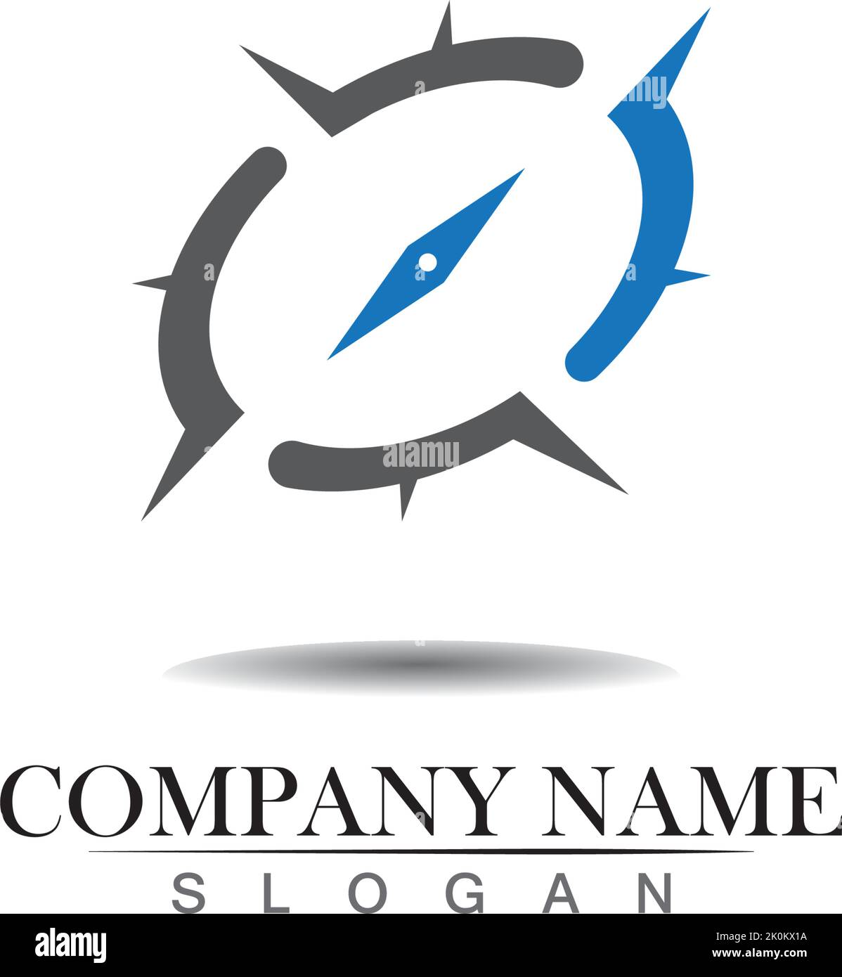 Vektor-Kompass Zeichen und Symbole logo Stock-Vektorgrafik - Alamy
