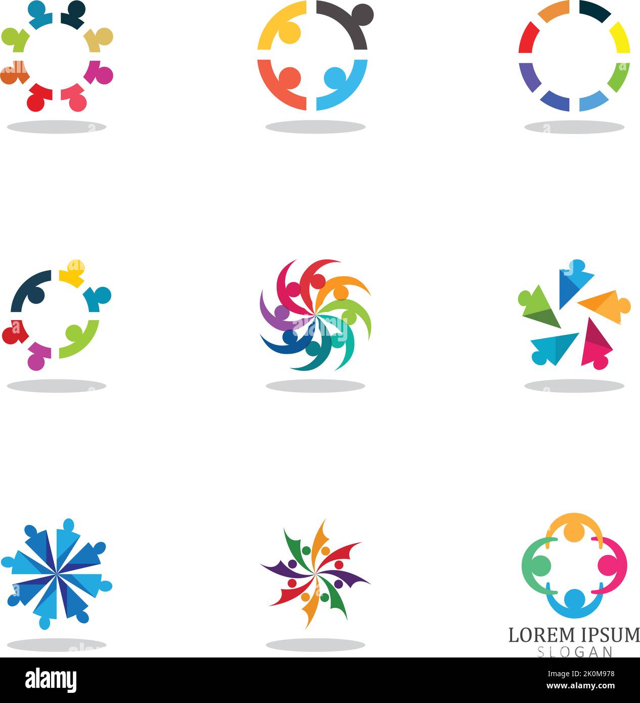 Teamwork logo Stock-Vektorgrafiken kaufen - Alamy