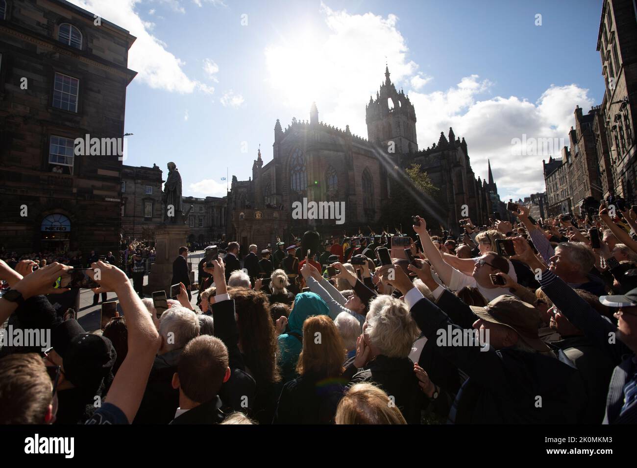 Edinburgh, 12.. September 20202. Auf dem Weg zur St GileÕs Cathedral in ...